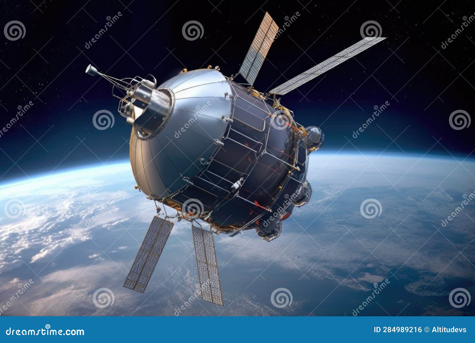 Satellite with Advanced Propulsion Systems for Deep Space Missions ...