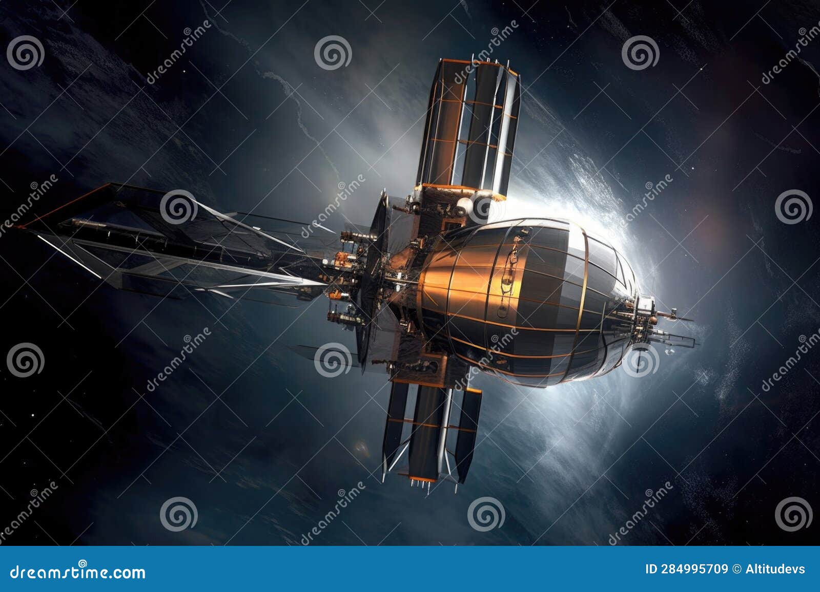 Satellite with Advanced Propulsion Systems for Deep Space Missions ...