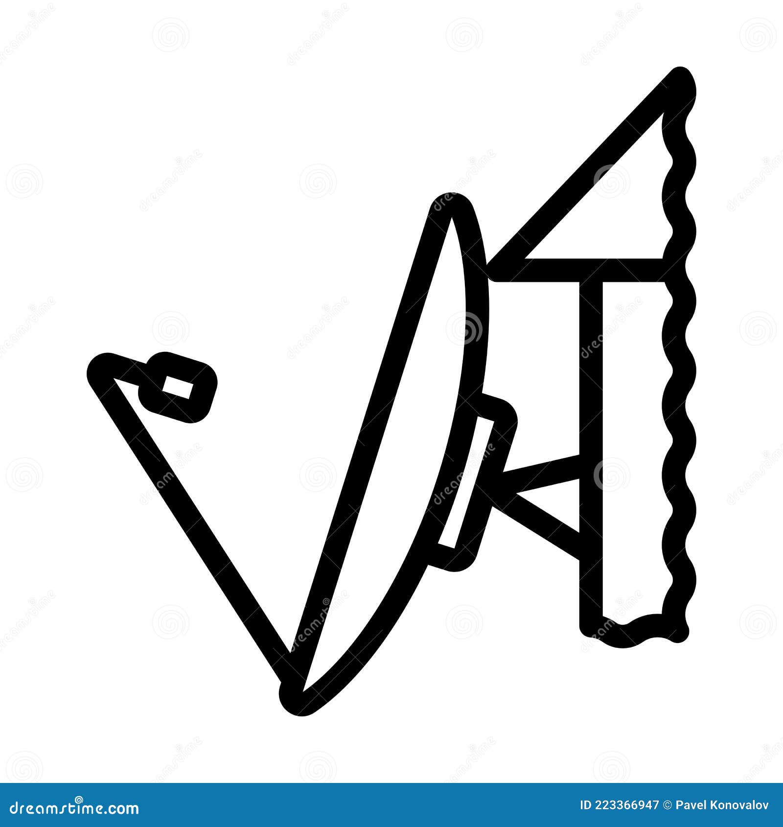 Satellite Antenna Icon stock vector. Illustration of icon - 223366947