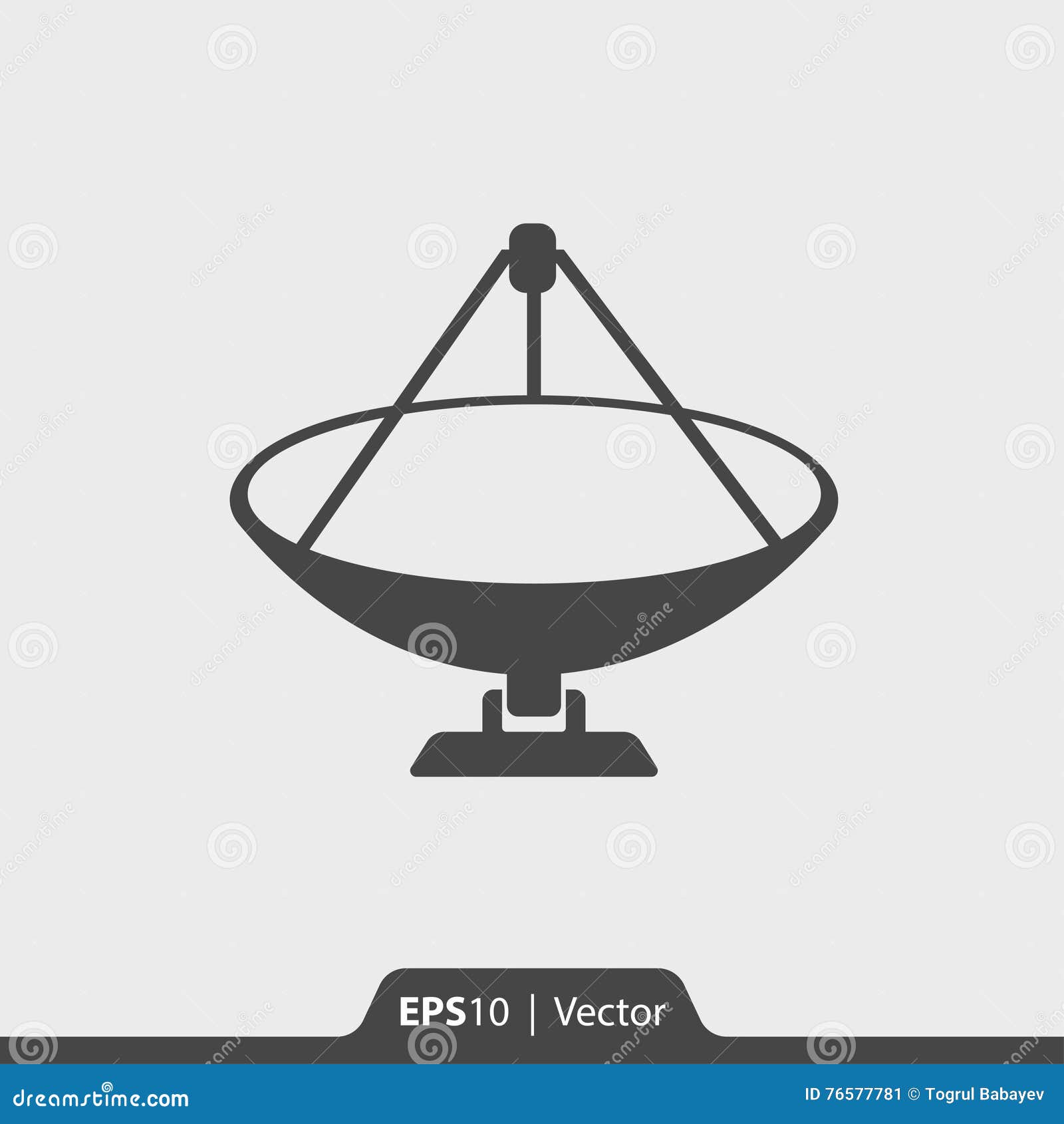 Satellite Antenna Icon for Web and Mobile Stock Illustration ...