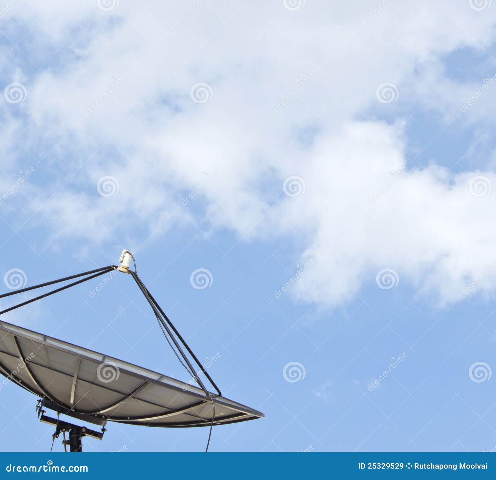 Satellite and blue sky stock image. Image of parabolic - 25329529