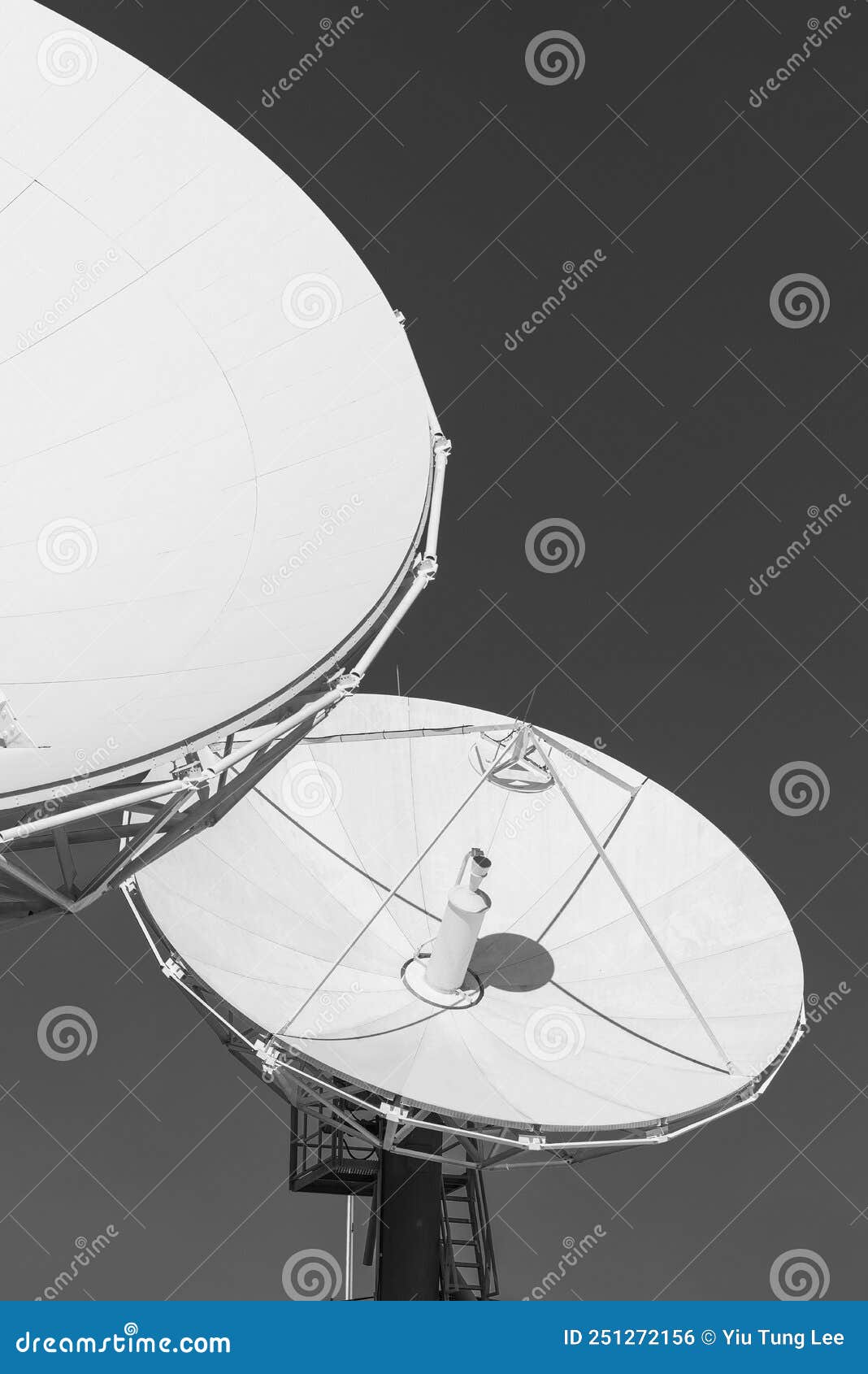 Satellite Communication Dish Stock Photo - Image of parabolic, internet ...