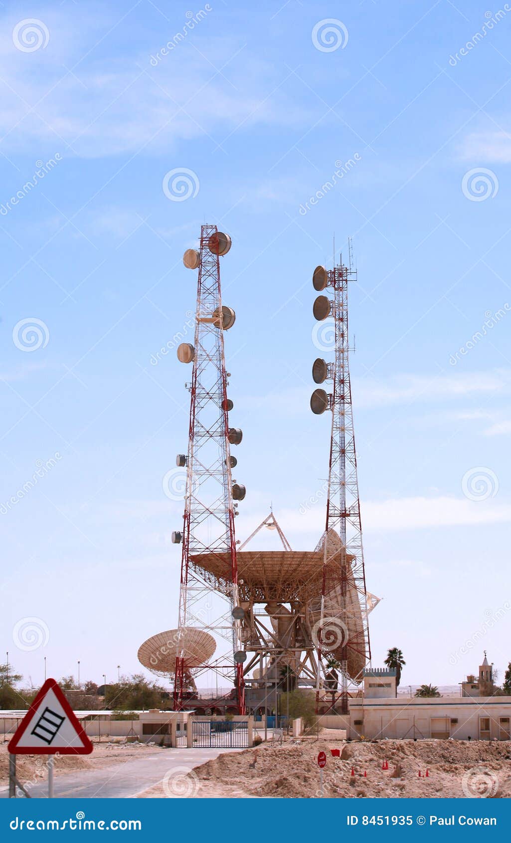 Satellite Communication Station Stock Image - Image of download, state ...