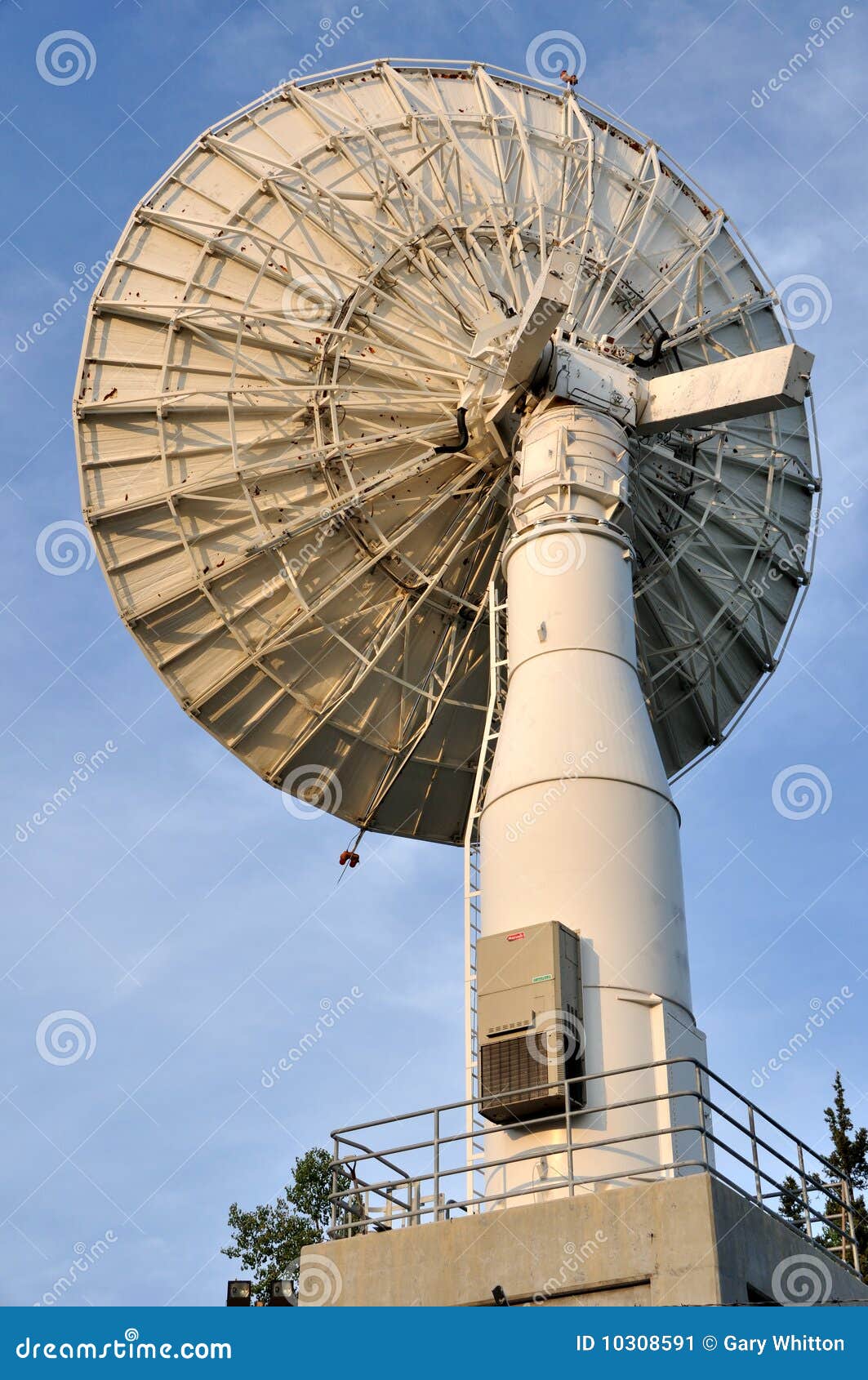 Satellite Communications Dish Stock Image - Image of scientific ...