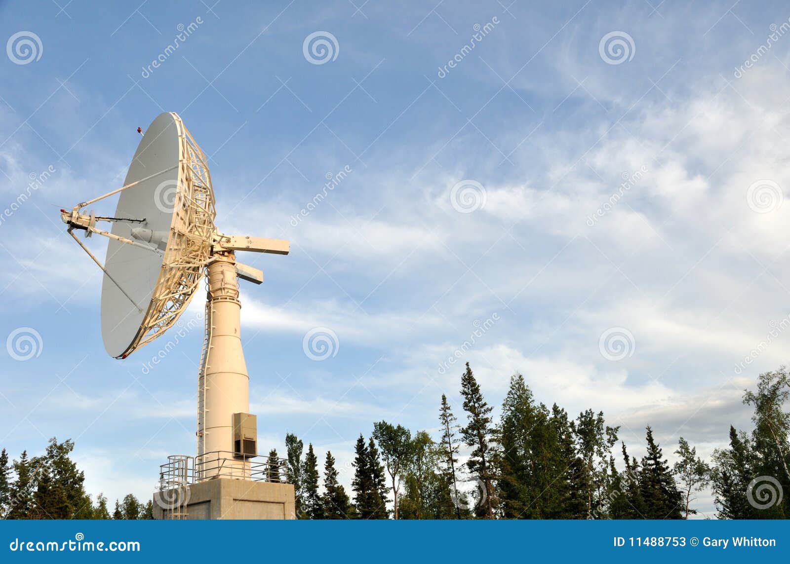 Satellite Communications Dish Stock Image - Image of technology ...
