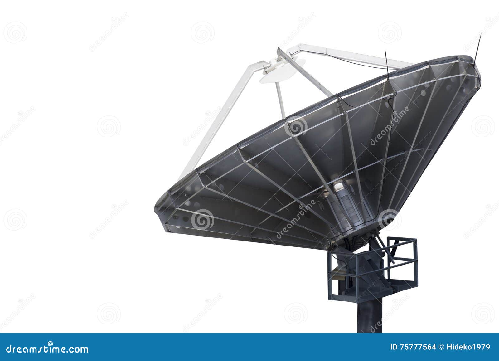 Satellite Communications Dishes Stock Photo - Image of observatory ...