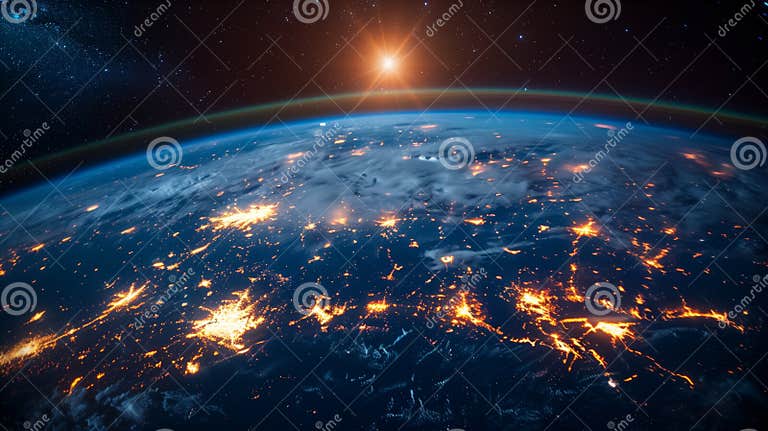 Satellite Constellation Providing Global Coverage Over Earths Surface ...