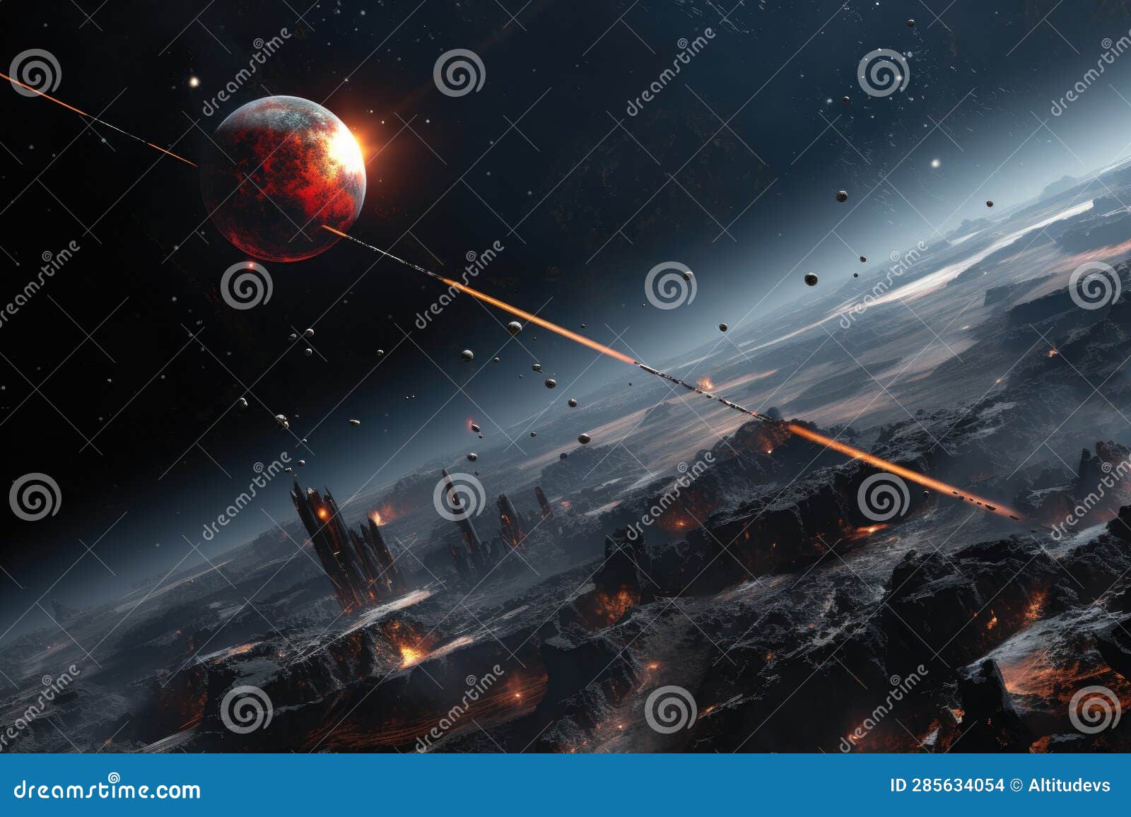 Satellite Deploying Probes Towards an Exoplanetary System Stock ...