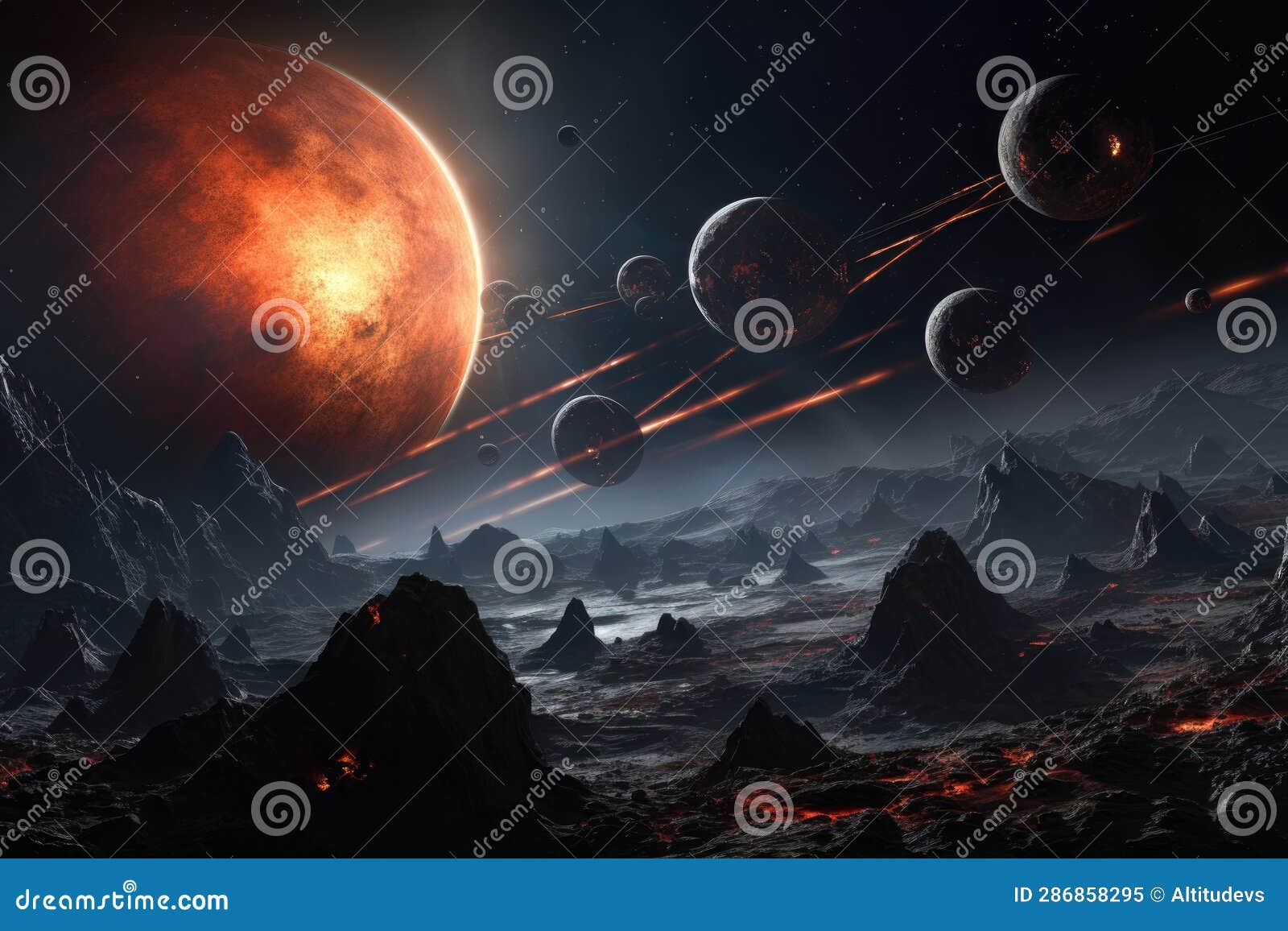 Satellite Deploying Probes Towards an Exoplanetary System Stock ...