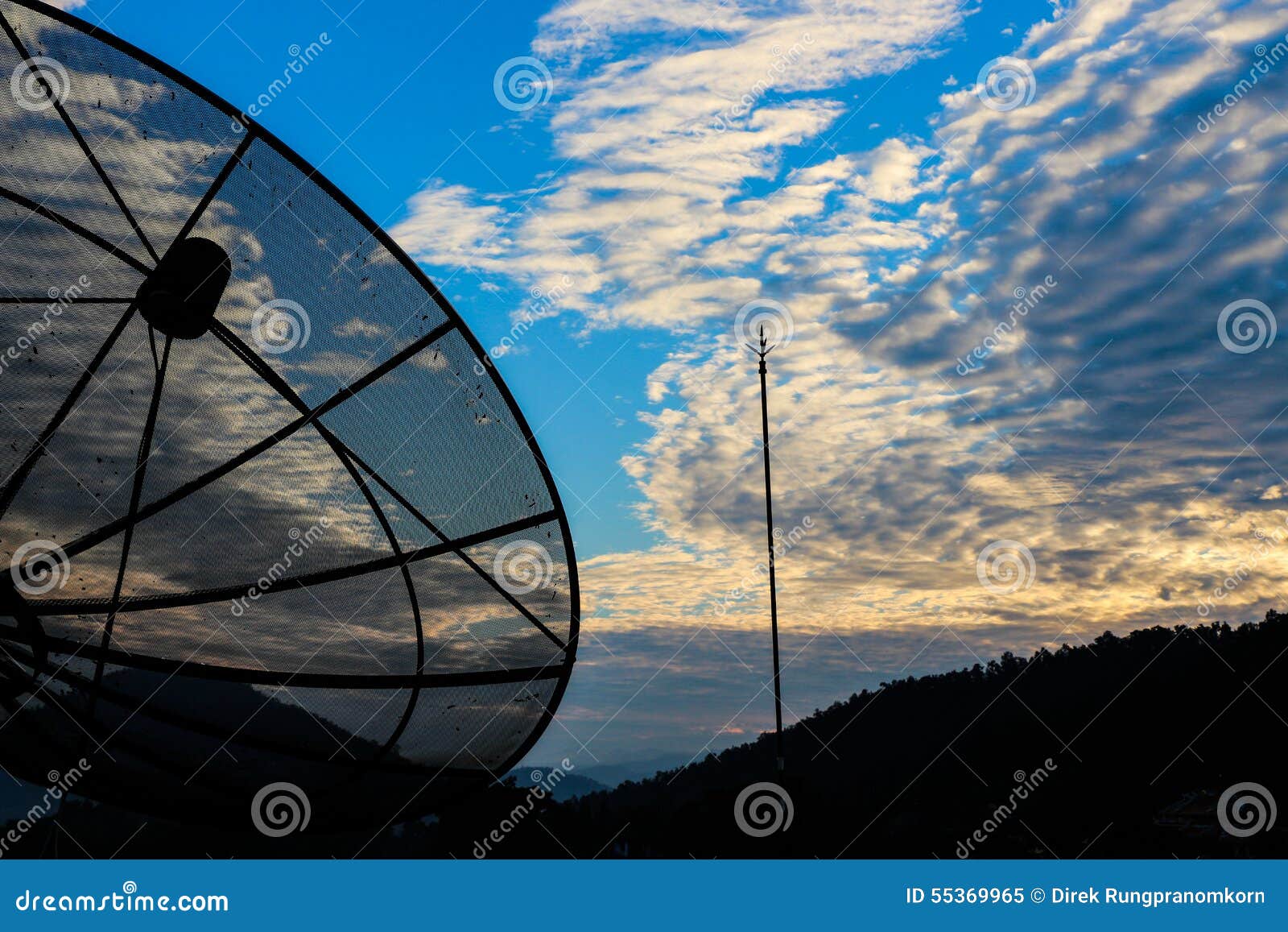 Satellite Disc stock image. Image of beautiful, view - 55369965