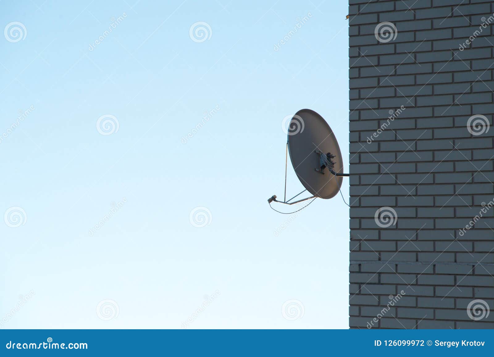 TV Antenna On Brick Chimney Royalty-Free Stock Photography ...