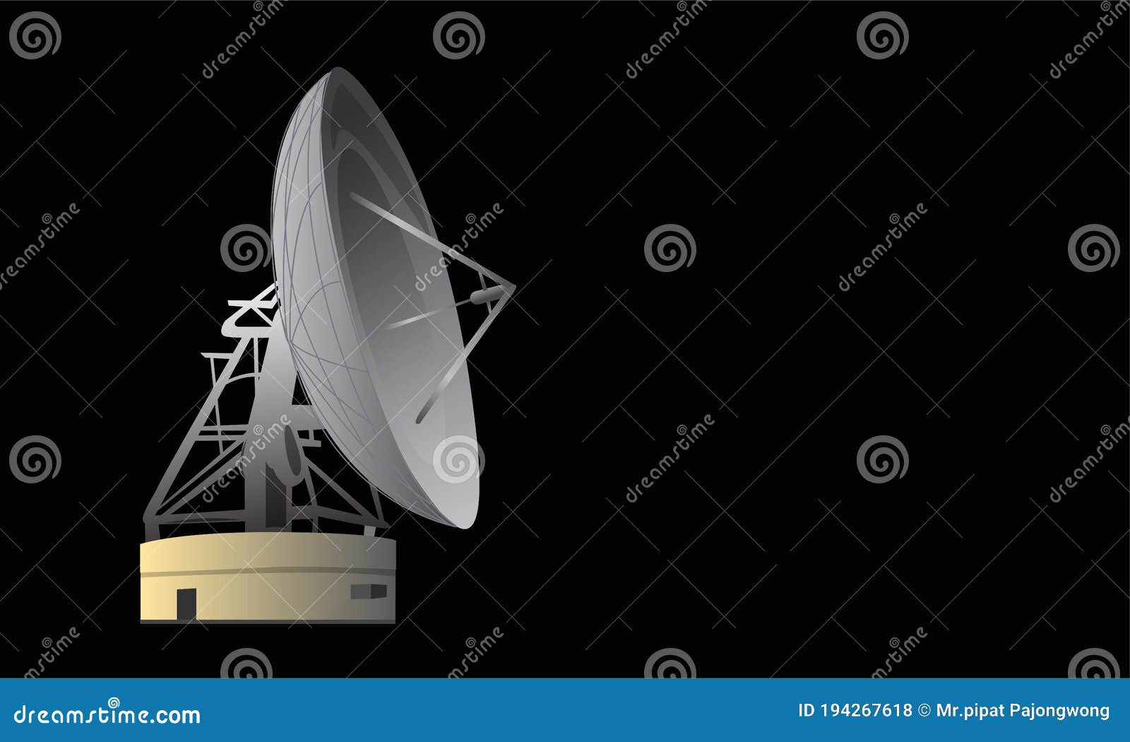Satellite Dish , Array Vector Background. Stock Vector - Illustration ...