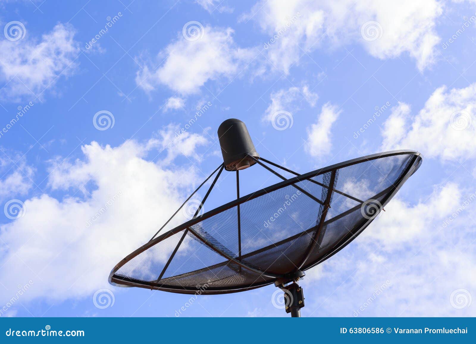 Satellite Dish stock photo. Image of cloud, technology - 63806586