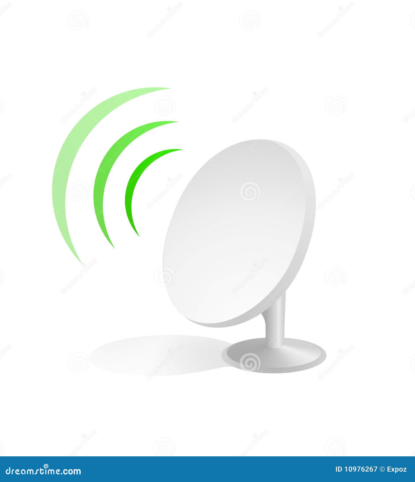 Satellite Dish. Radar Means Of Receiving And Sending A Signal. Cartoon ...