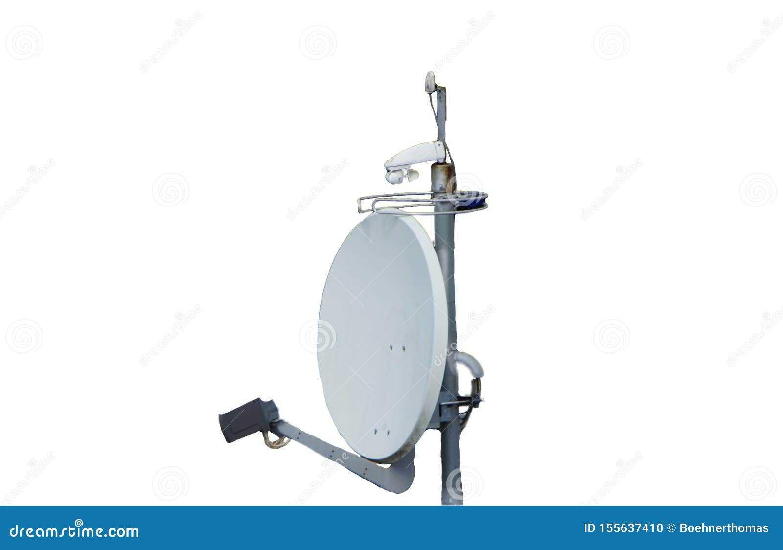 Satellite dish. stock photo. Image of satellite, cable - 155637410
