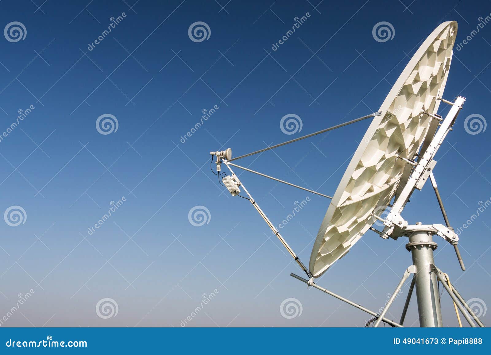 A Satellite Dish Parabolic Antenna Stock Image - Image of metal ...