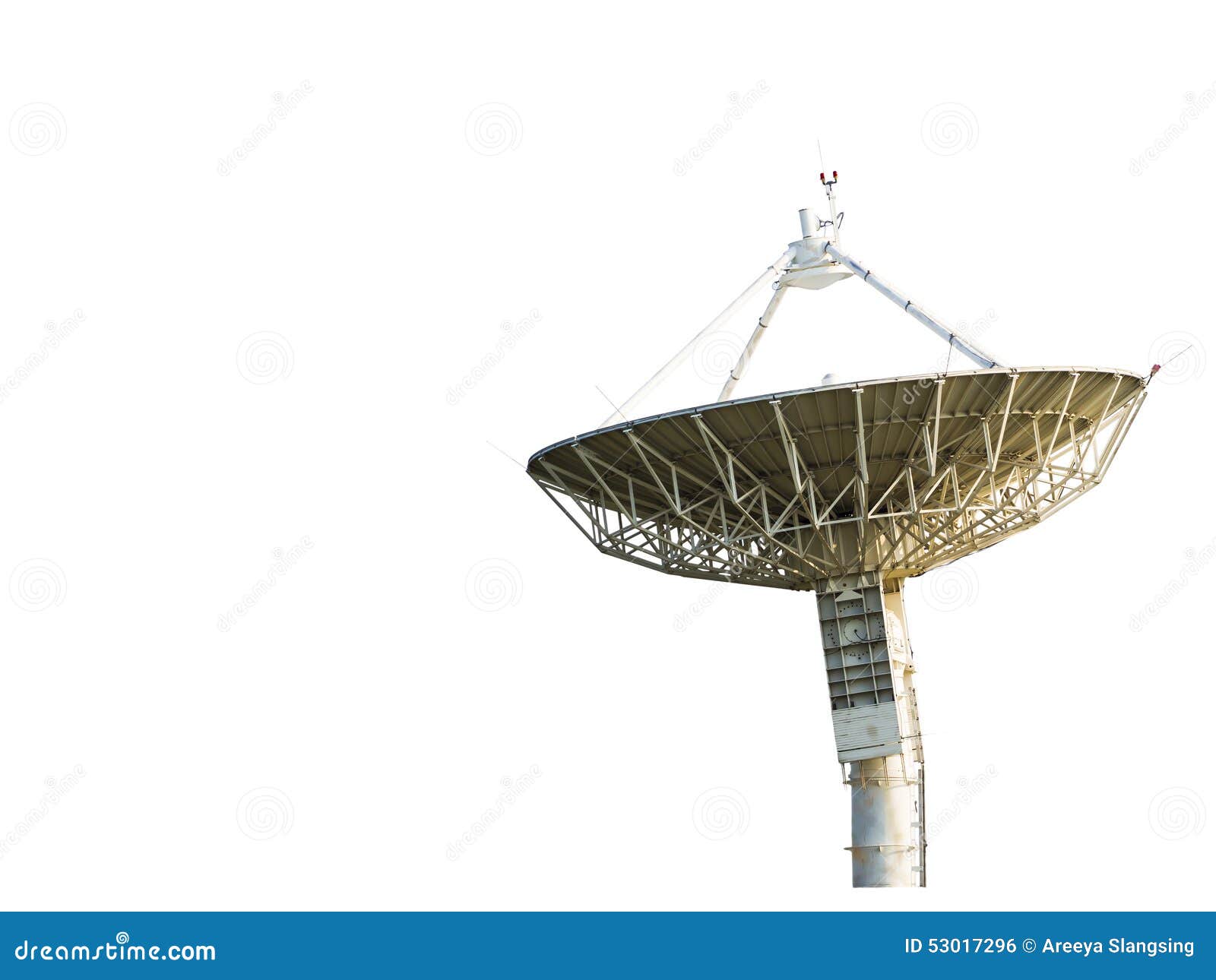Satellite Dish Receiving Data Signal Stock Photo - Image of white ...