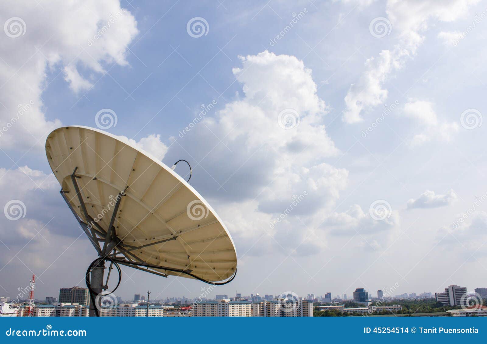 Satellite Dish for Telecommunications Stock Photo - Image of ...