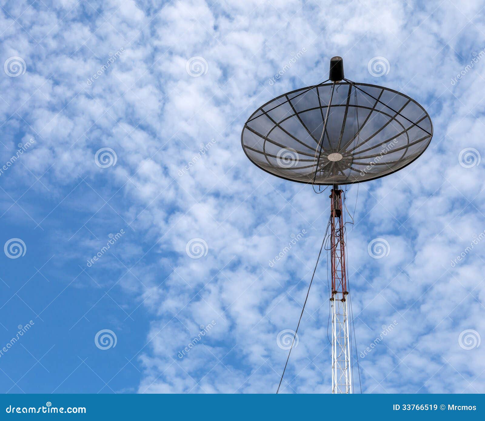 Satellite Dish Tower stock image. Image of global, listen - 33766519