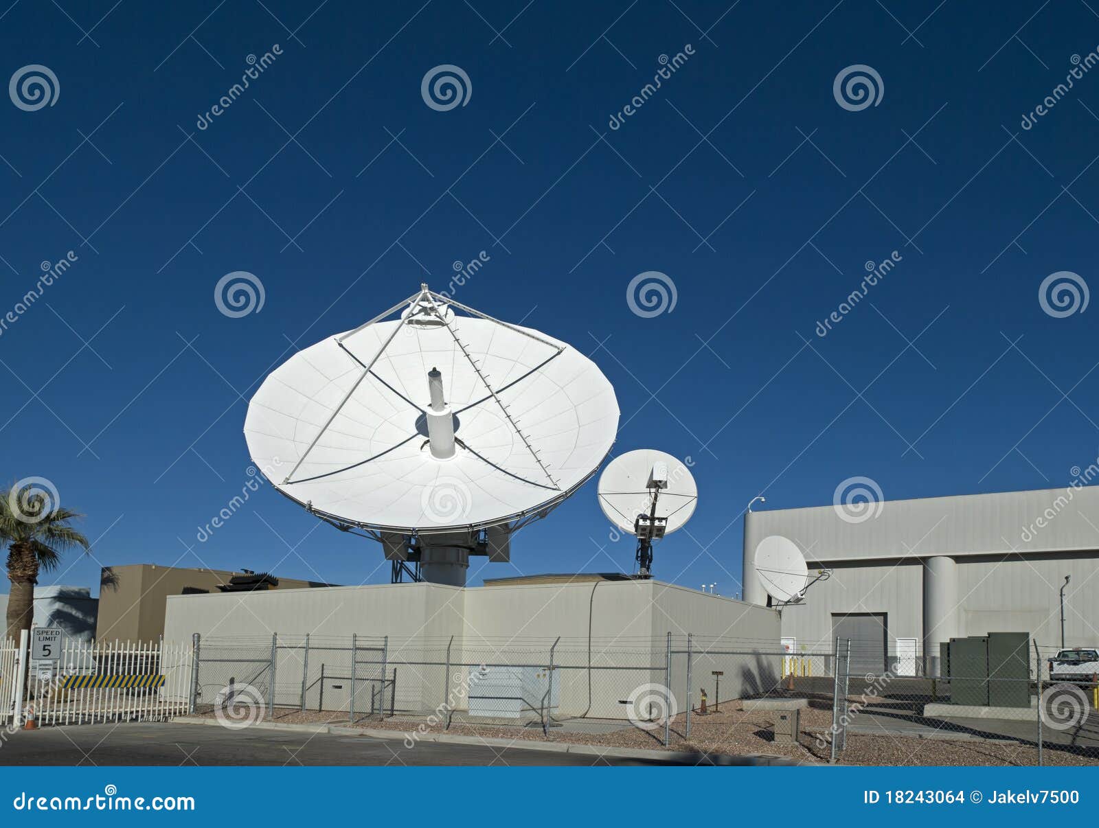Satellite dishes stock photo. Image of parabolic, port - 18243064