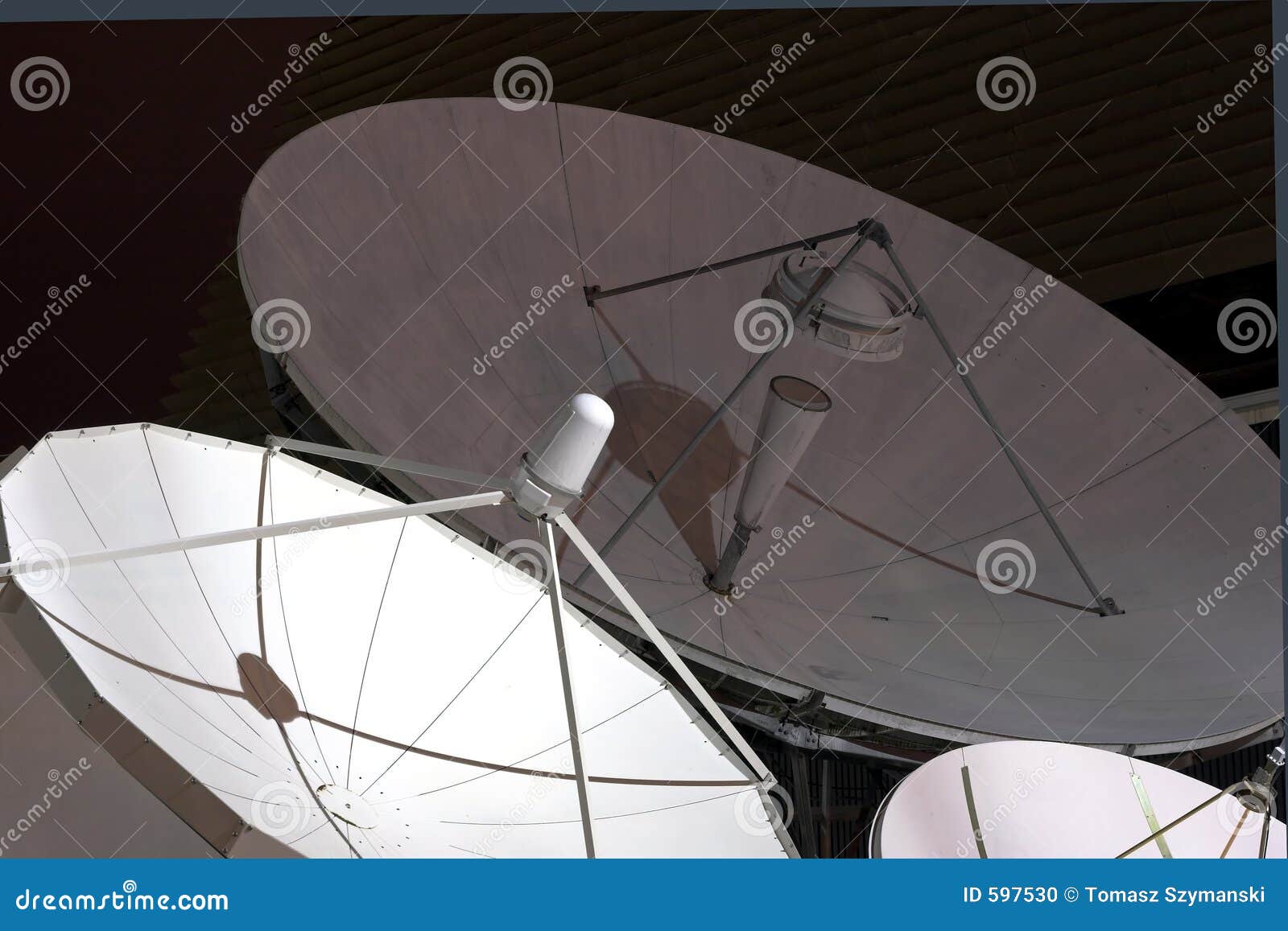 Satellite dishes #4 stock photo. Image of dishes, communication - 597530
