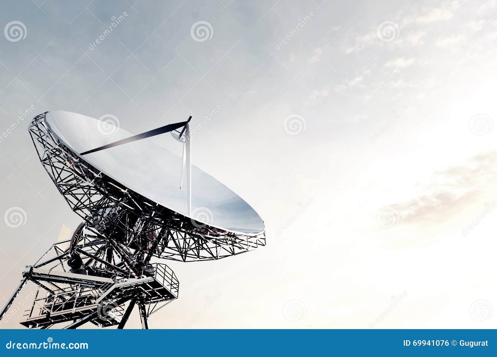 Satellite Dishes Connect Communications Stock Photo - Image of ...