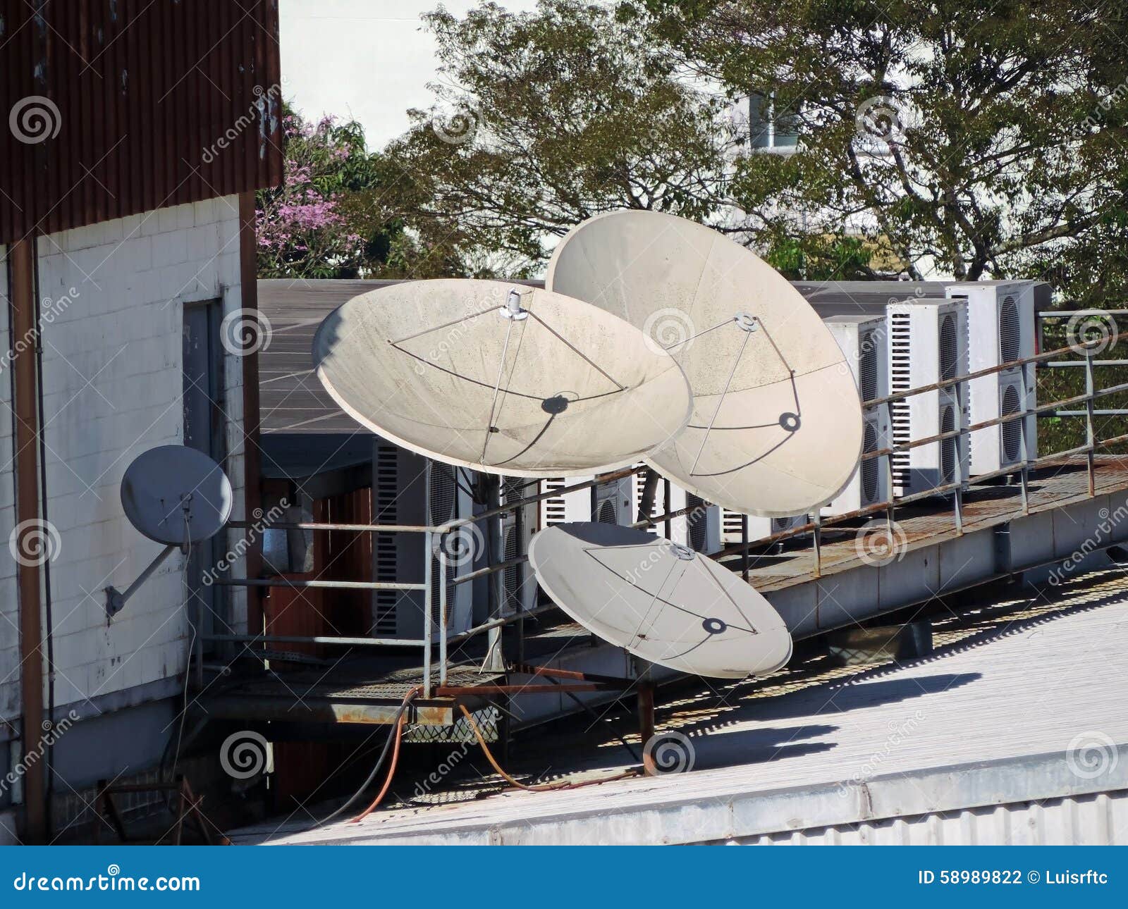 Satellite dishes stock photo. Image of satellite, capture - 58989822