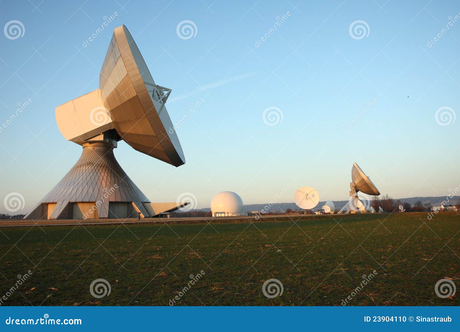 Satellite earth station stock photo. Image of science - 23904110