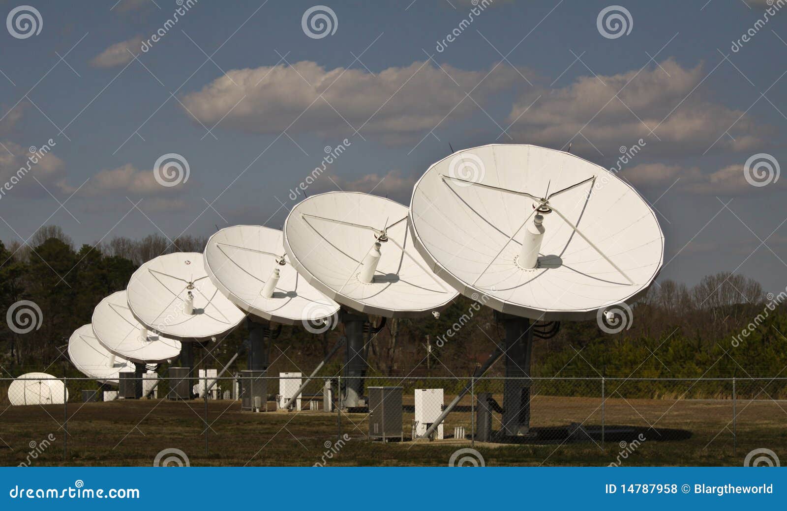 Satellite Farm stock photo. Image of technology, tech - 14787958