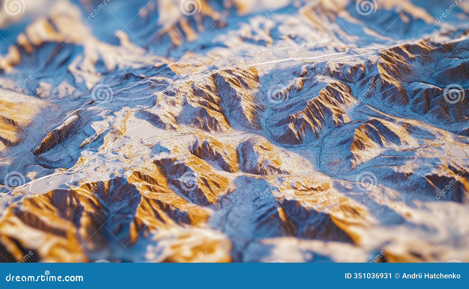 Satellite GIS Scan of a Mountain Range Showcasing LiDAR Elevation Data ...
