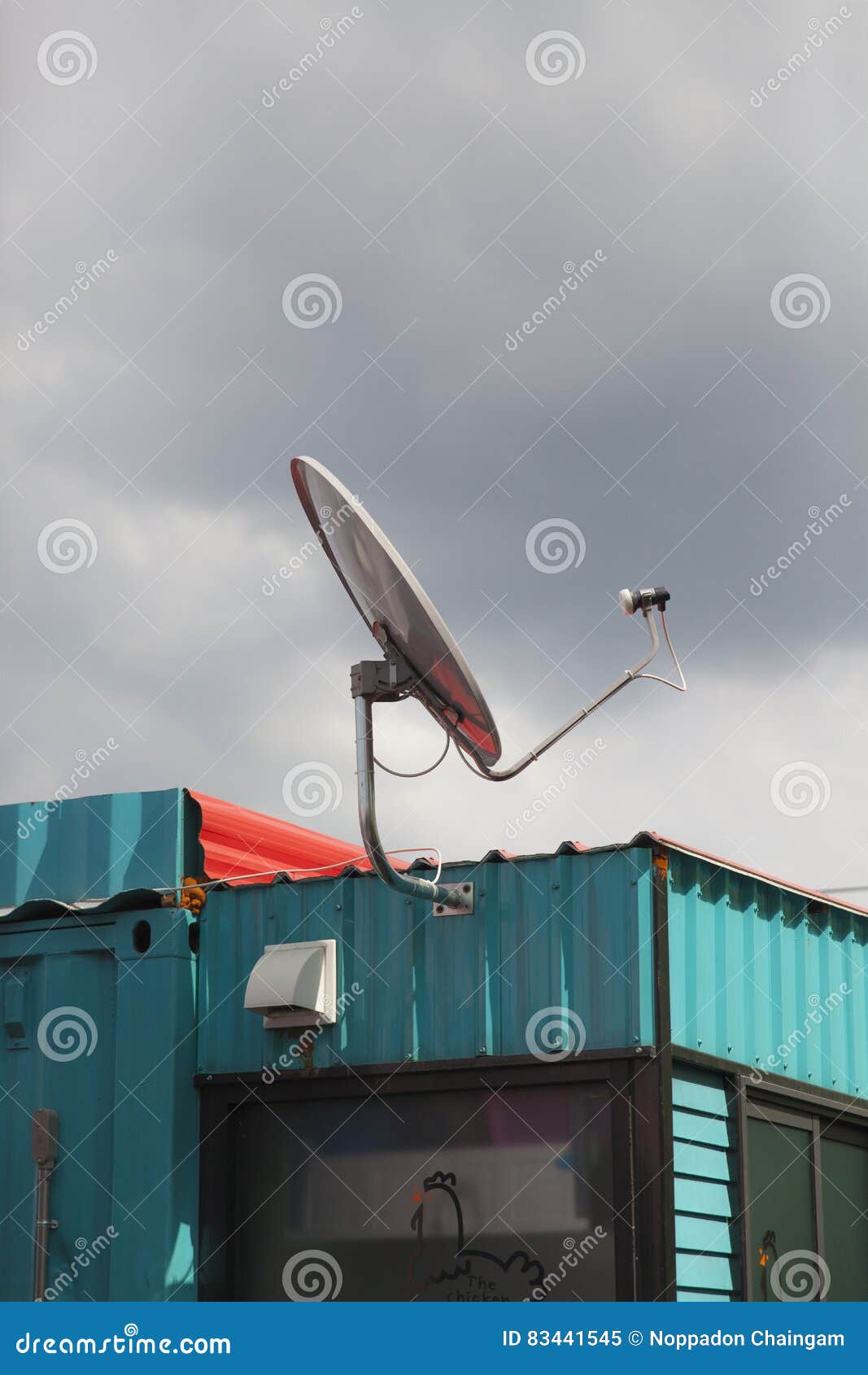 Satellite in the ground stock image. Image of ground - 83441545