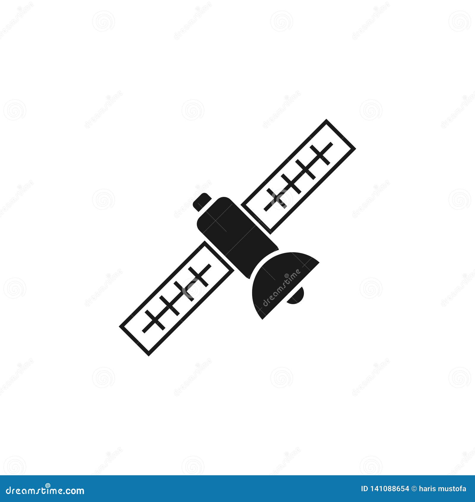Satellite Icon Design Template Vector Isolated Stock Vector ...