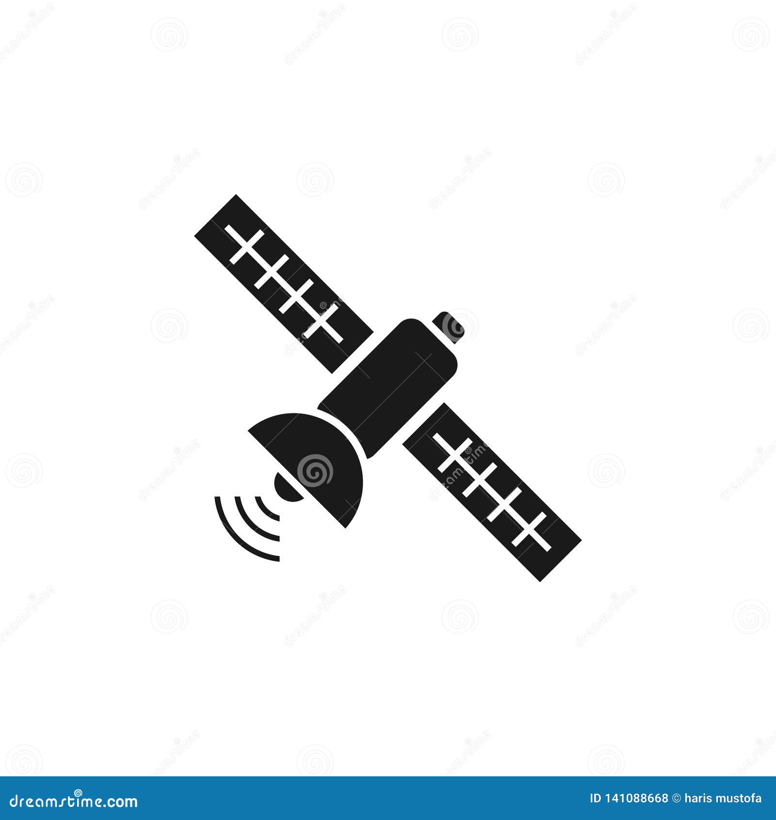 Satellite Icon Design Template Vector Isolated Stock Illustration ... Satellite Icon Design Template Vector Isolated Stock Illustration ...