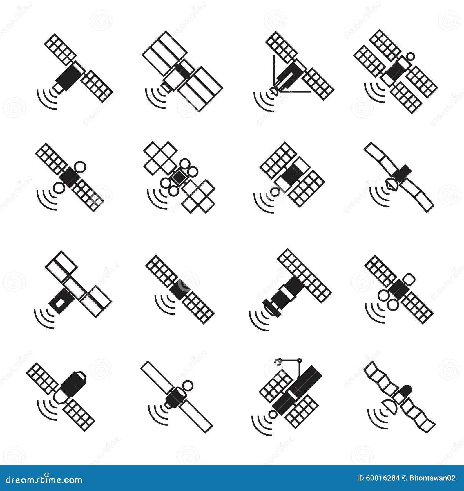 Satellite Icon Vector. Antenna Illustration Sign. Communication Symbol ...