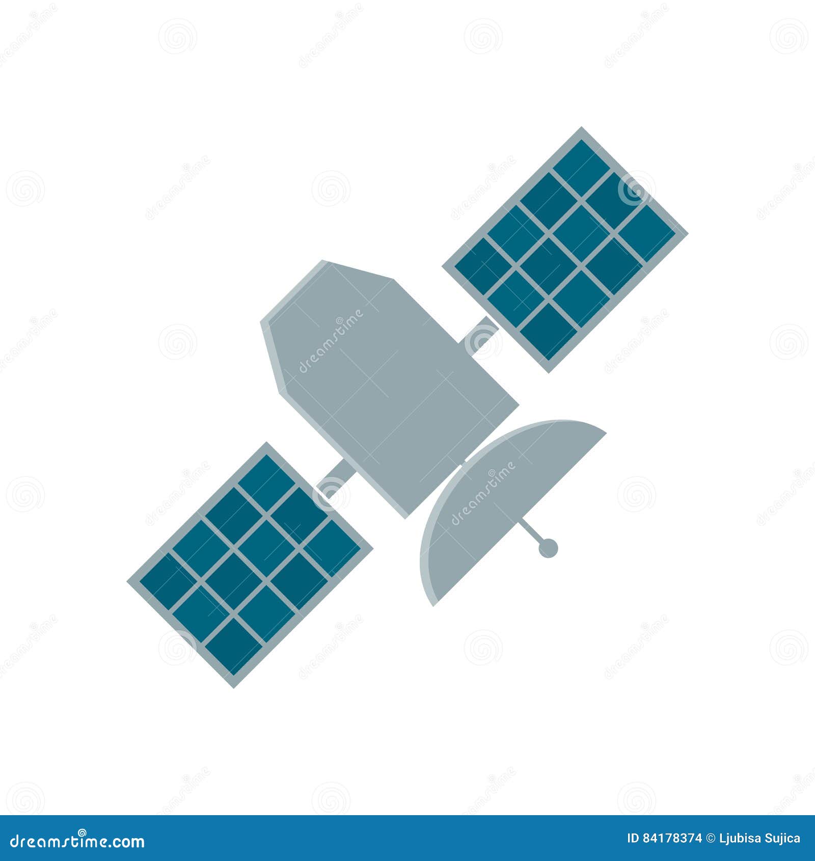 Satellite icon stock illustration. Illustration of shadow - 84178374