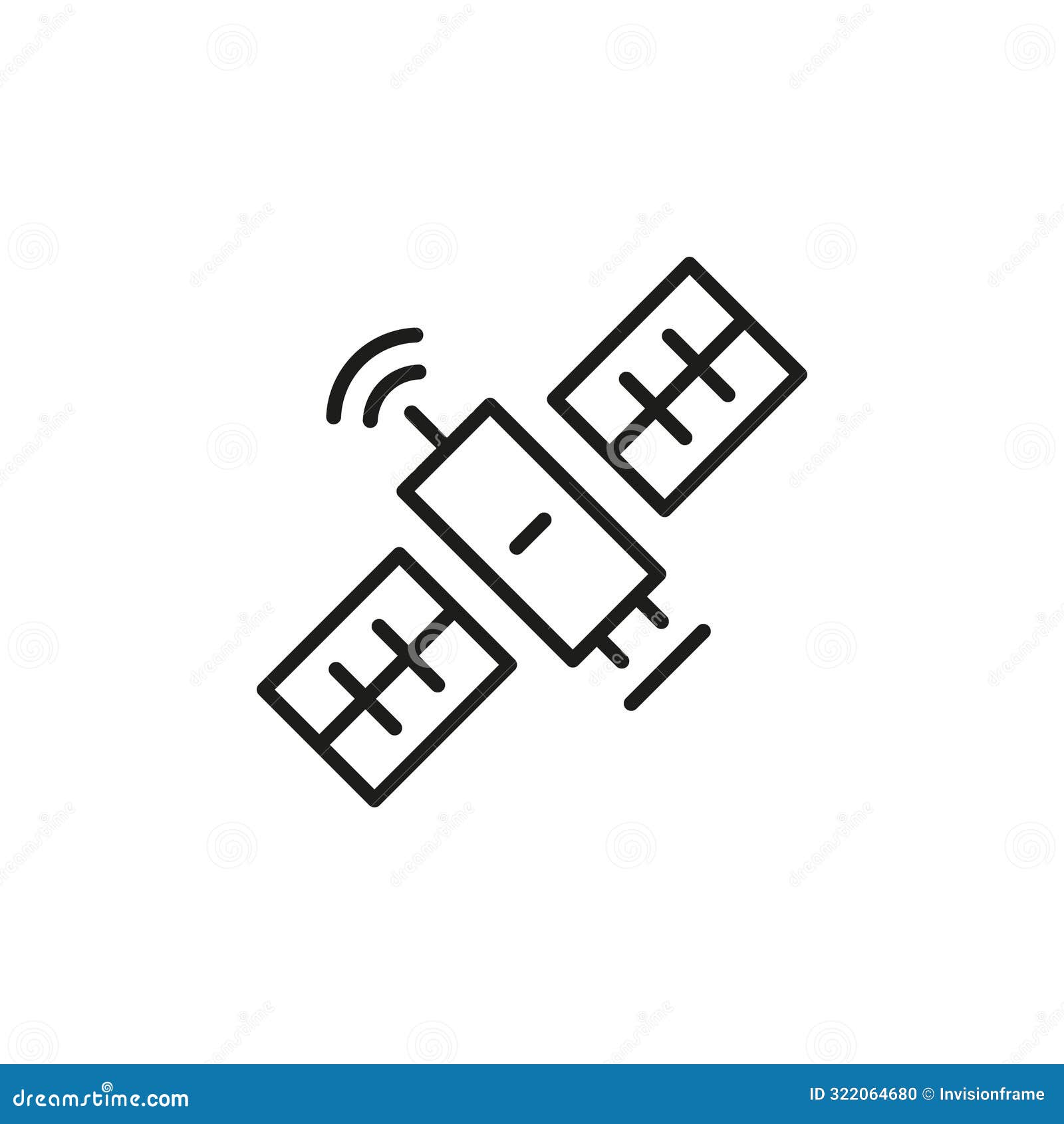 Satellite Icon stock vector. Illustration of astrophysics - 322064680