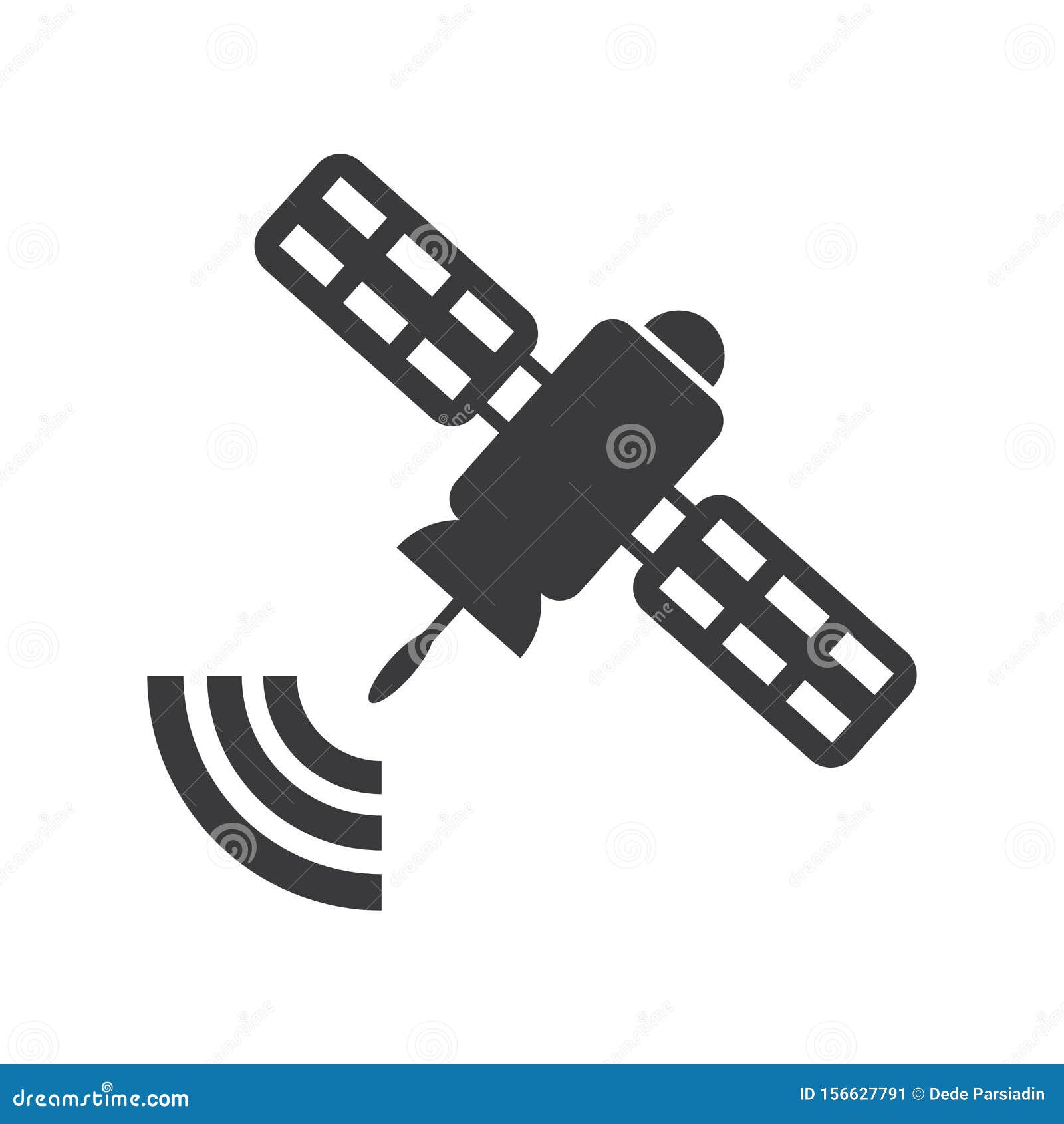 Satellite Icon, Transmission Vector Illustration Stock Vector ...