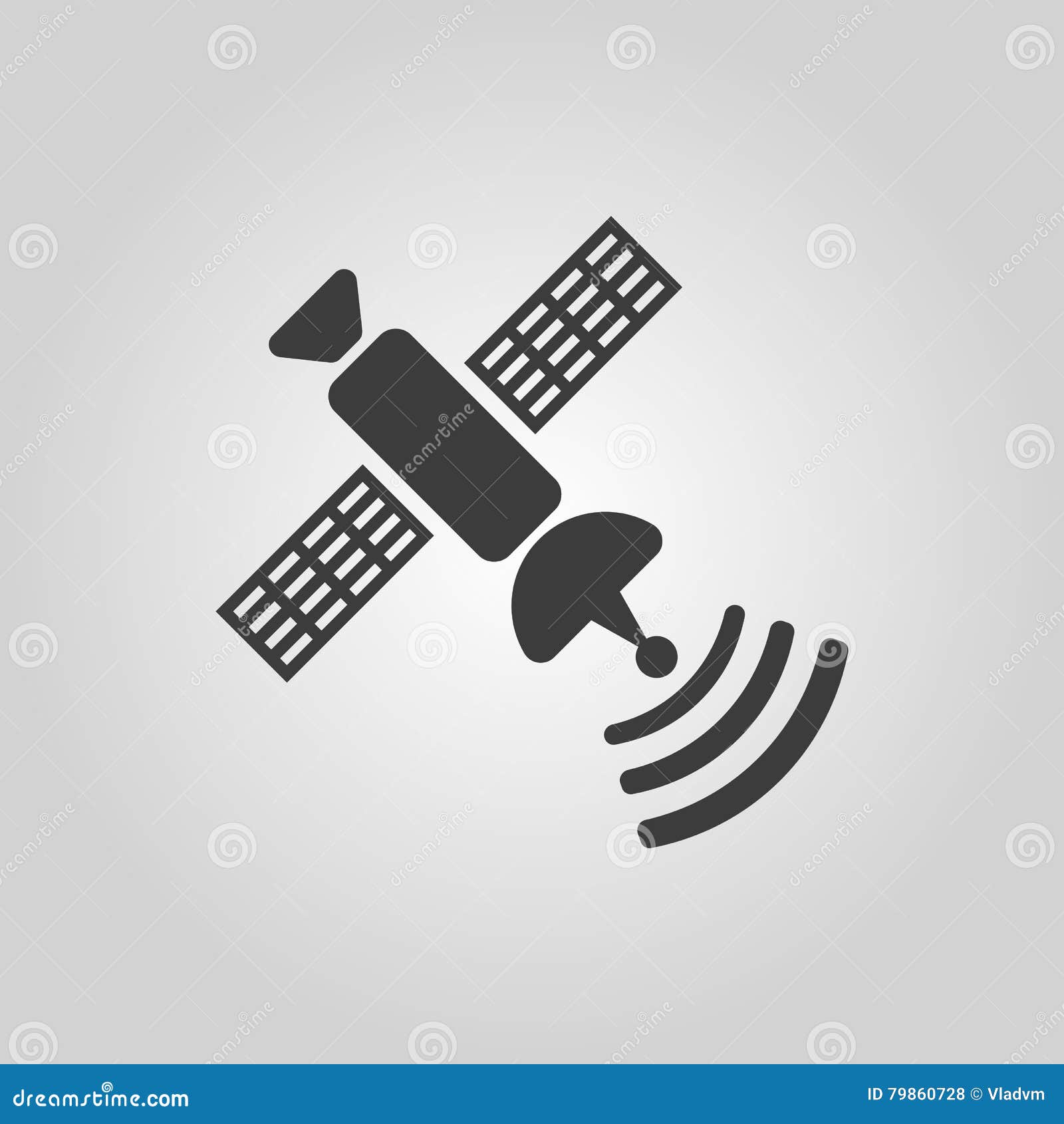 The Satellite Icon. TV and Broadcasting, Communication Symbol Stock ...