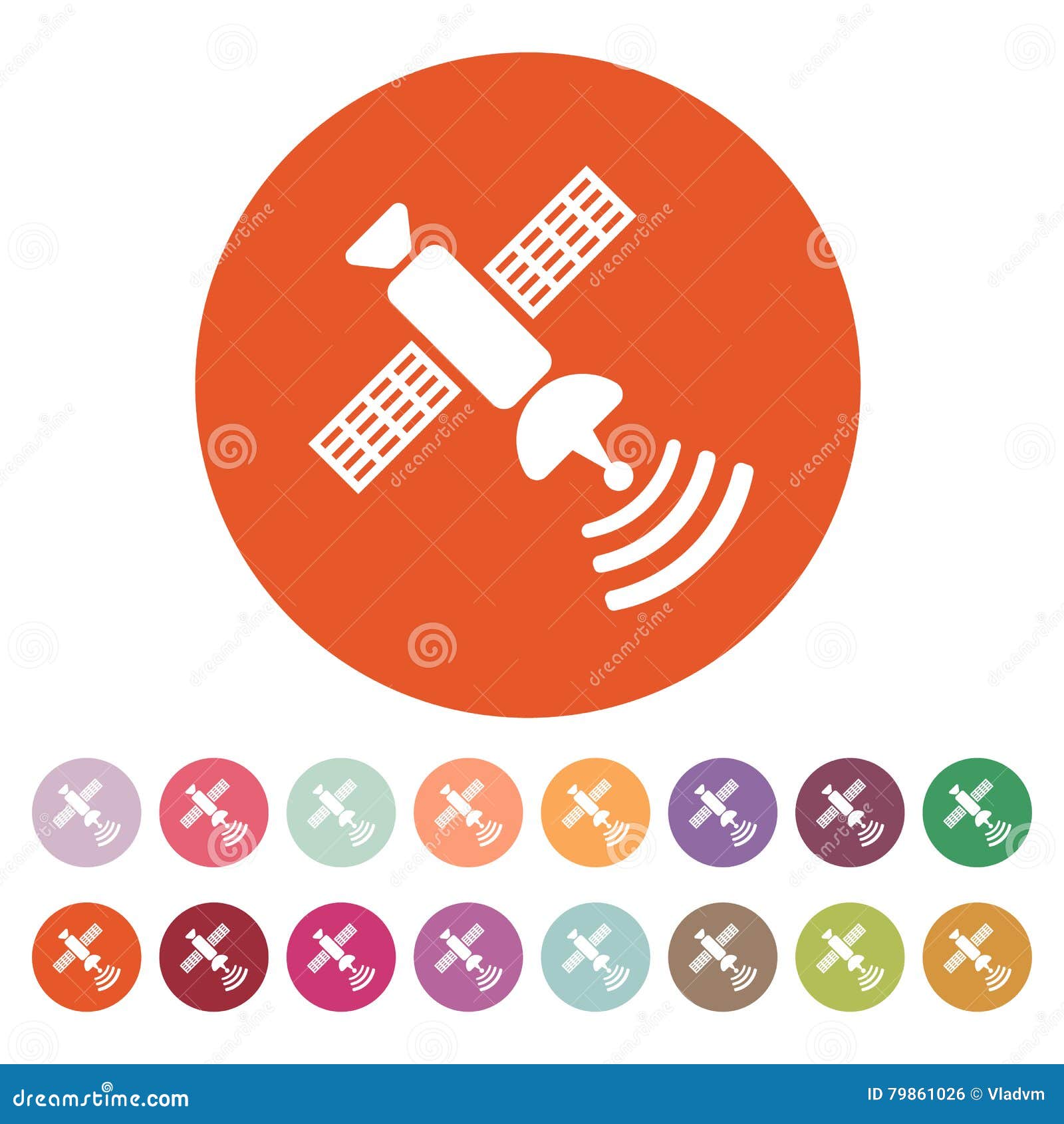 The Satellite Icon. TV and Broadcasting, Communication Symbol Stock ...