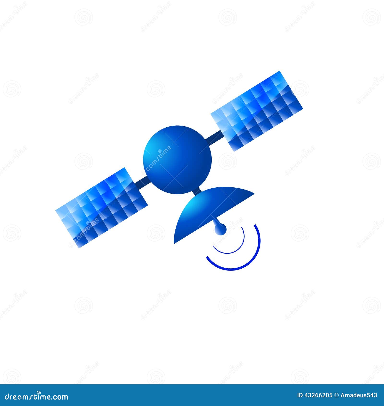 Satellite icon stock vector. Illustration of icon, satellite - 43266205