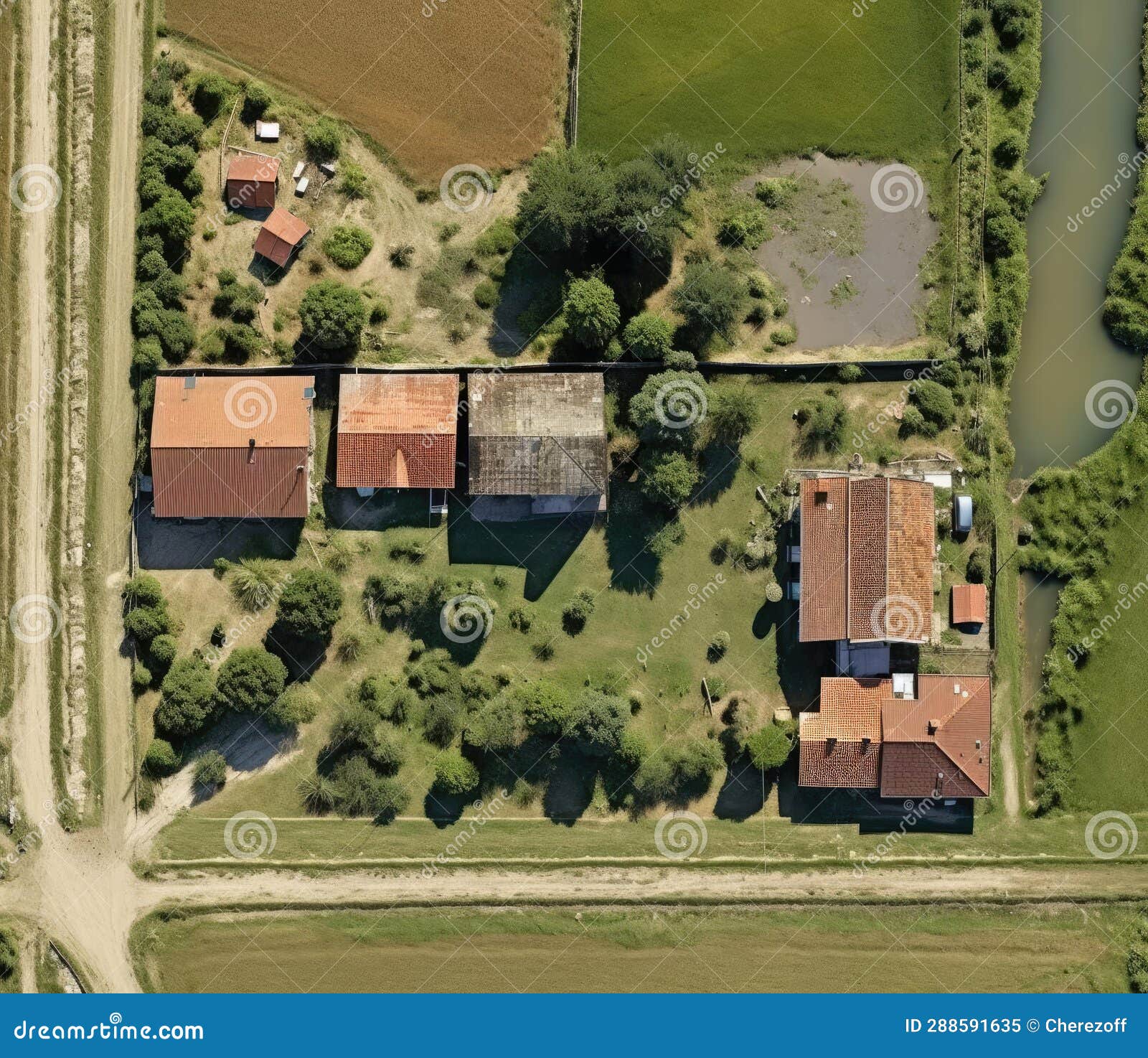 Satellite Image of the Map of the Area Stock Image - Image of split ...