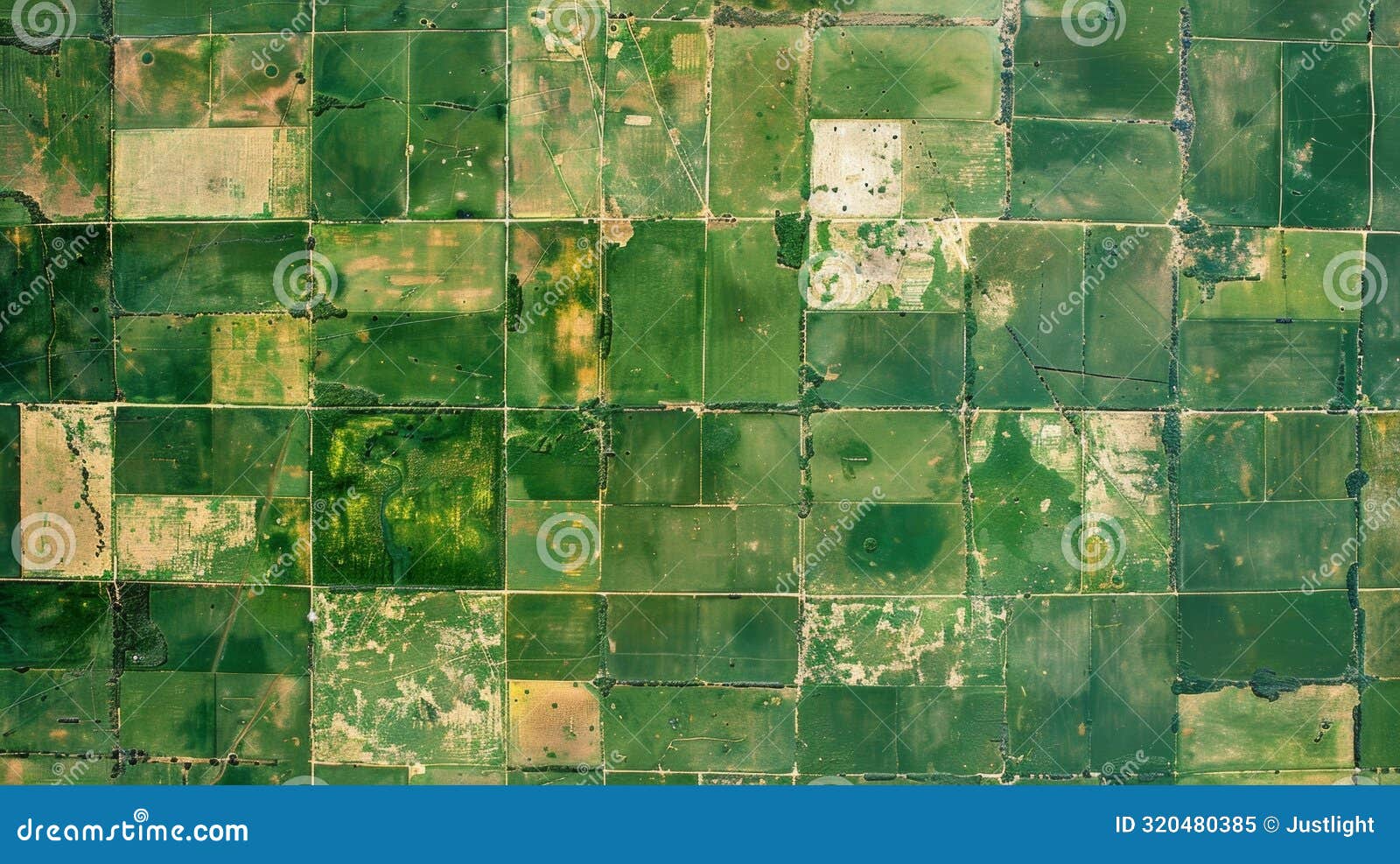 A Satellite Imagery Map Shows The Variation In Crop Growth Across A ...