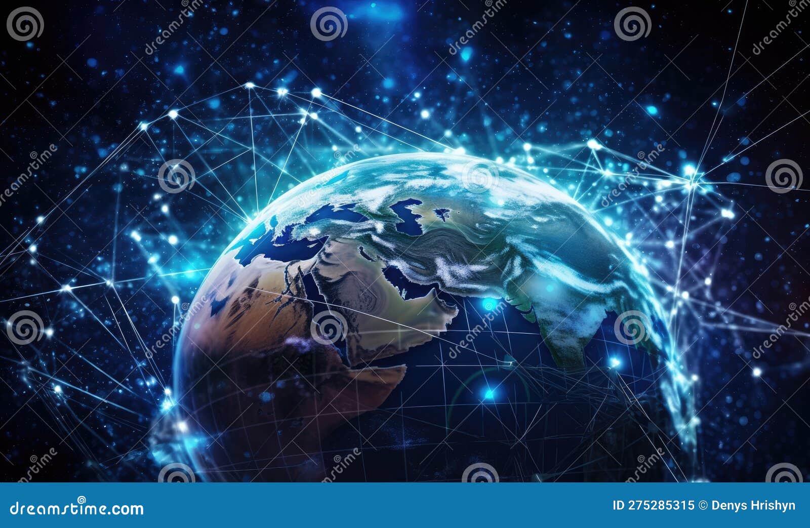 Satellite Internet Connects Planet Earth from Space Creating Using ...
