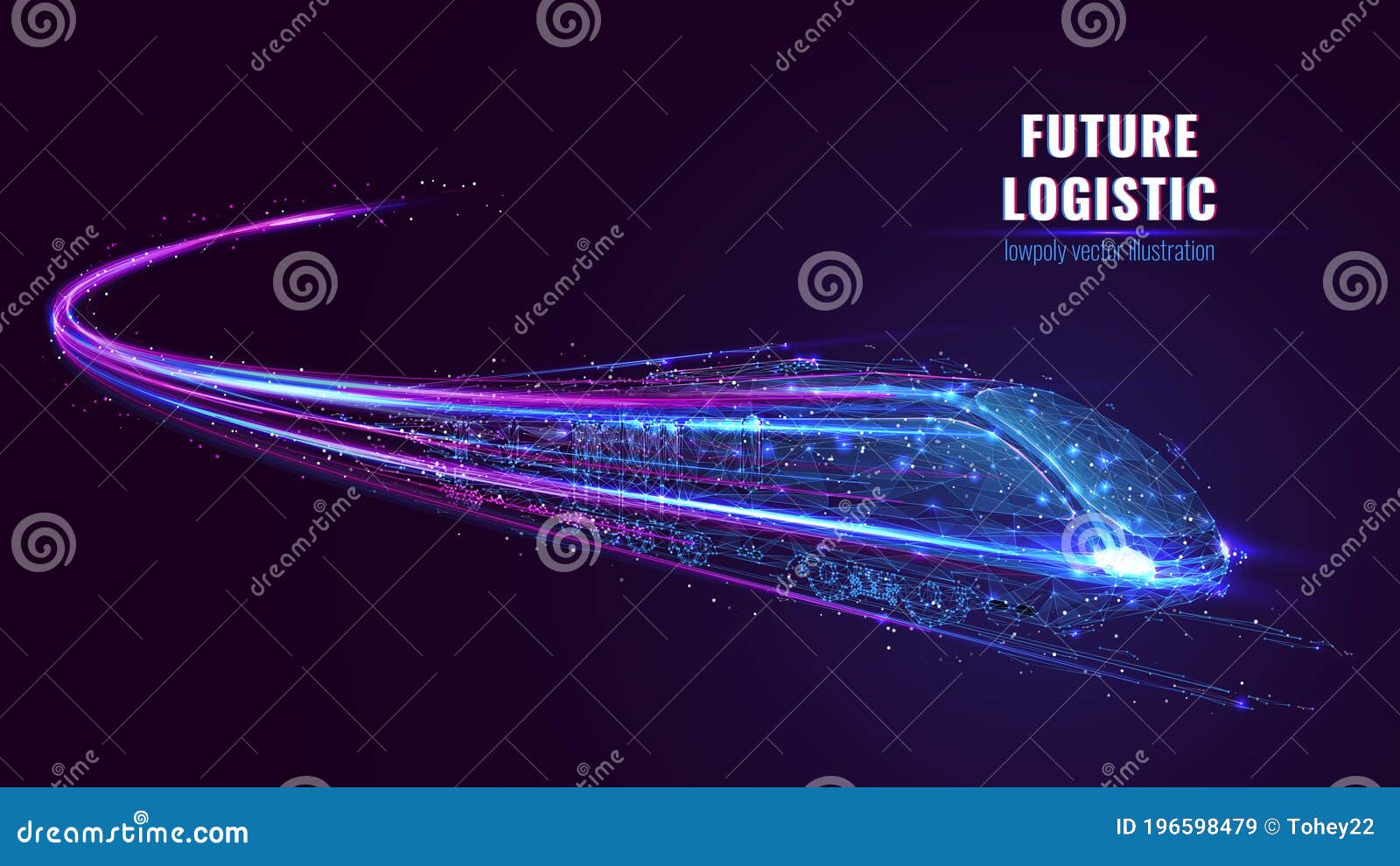 Digital Image of Future Logistics Concept Stock Vector - Illustration ...