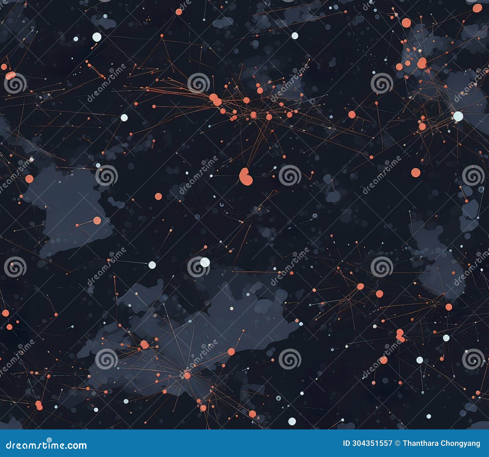 Satellite Map, Fabric Pattern, Seamless Pattern. Stock Illustration ...