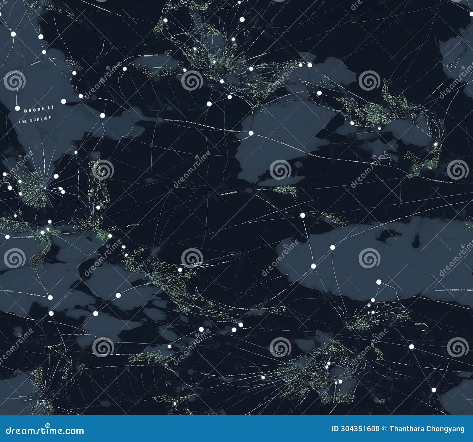 Satellite Map, Fabric Pattern, Seamless Pattern. Stock Illustration ...