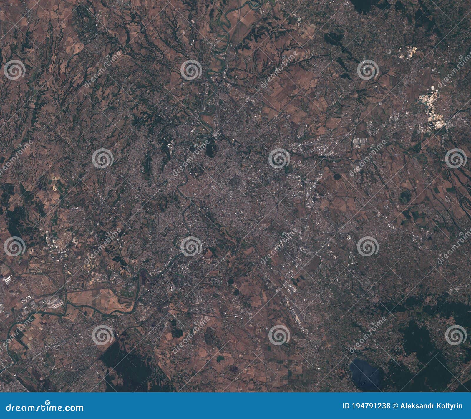 Satellite Map of Rome Italy, View from Space Stock Photo - Image of ...