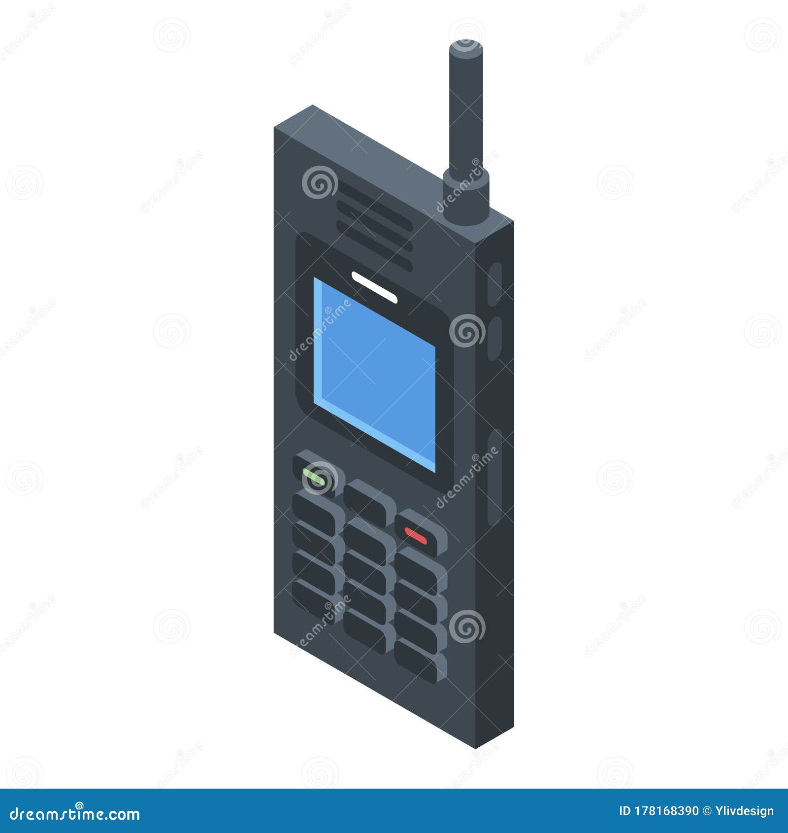 Satellite Mobile Phone Icon, Isometric Style Stock Vector ...