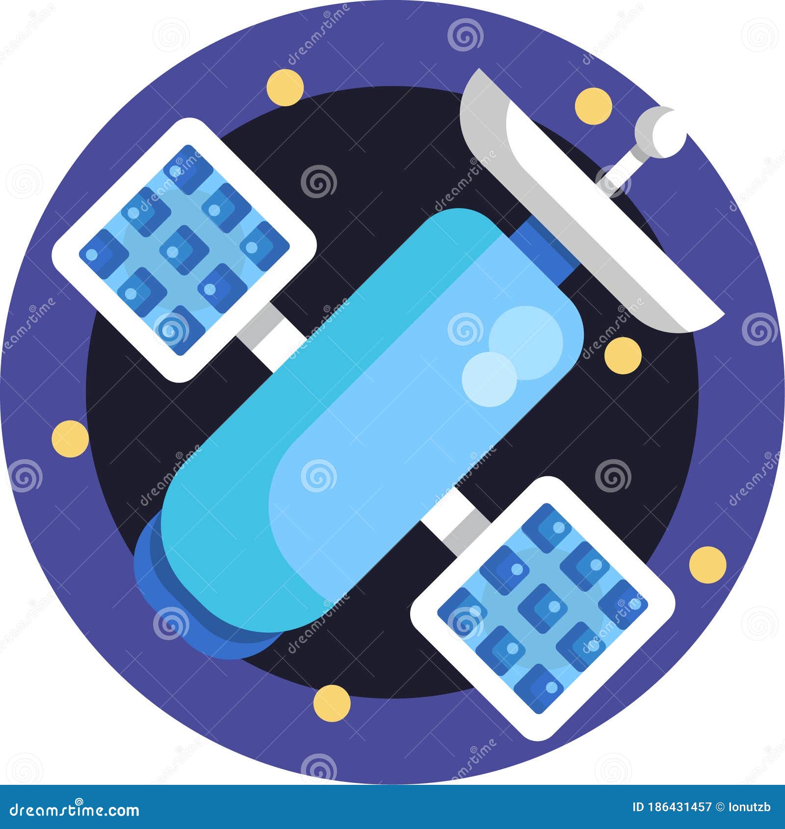 Satellite Navigation Device Icon Stock Vector - Illustration of city ...