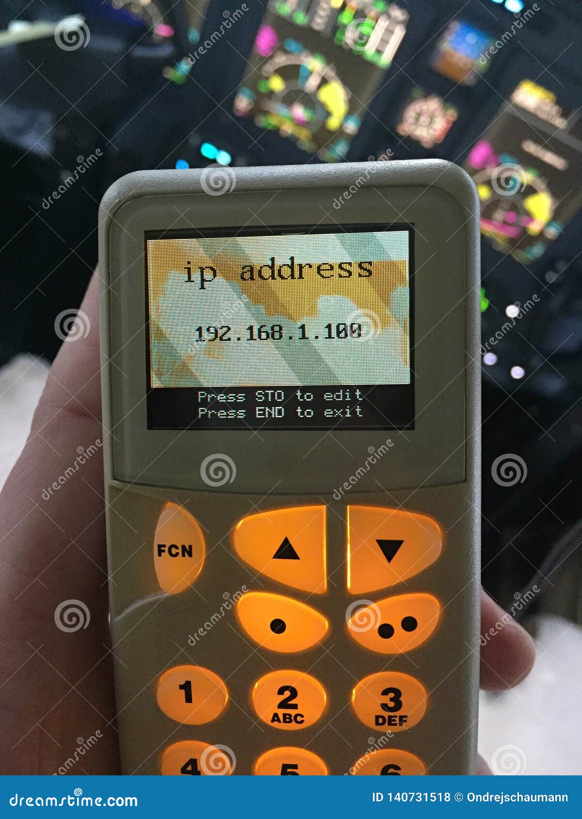 Satellite Phone Handset in the Aircraft Cockpit Stock Photo - Image of ...